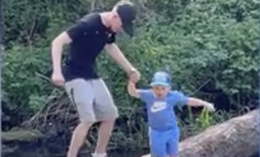 Kid's Leap Turns Into Muddy Splash in Hilarious Fail
