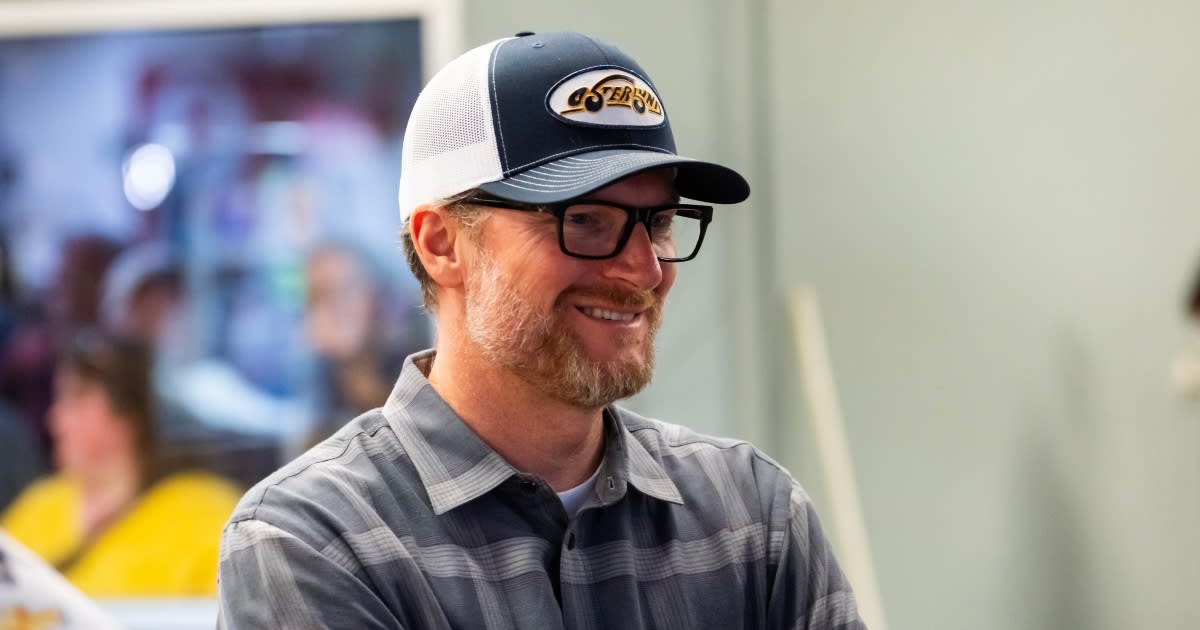 Dale Earnhardt Jr., Corey LaJoie down beers with Ross Chastain during ...