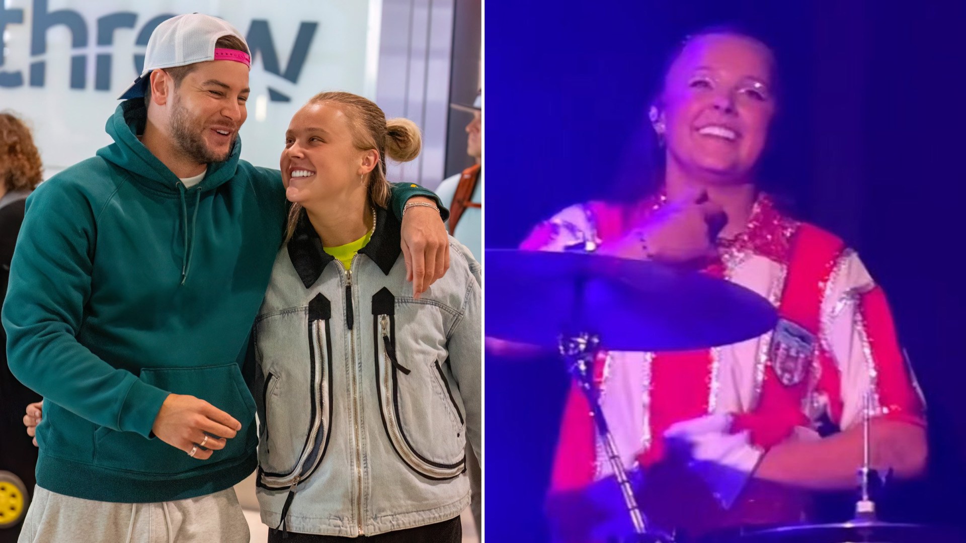 JoJo Siwa lets slip she 'woke up with Chris Hughes this morning' at ...