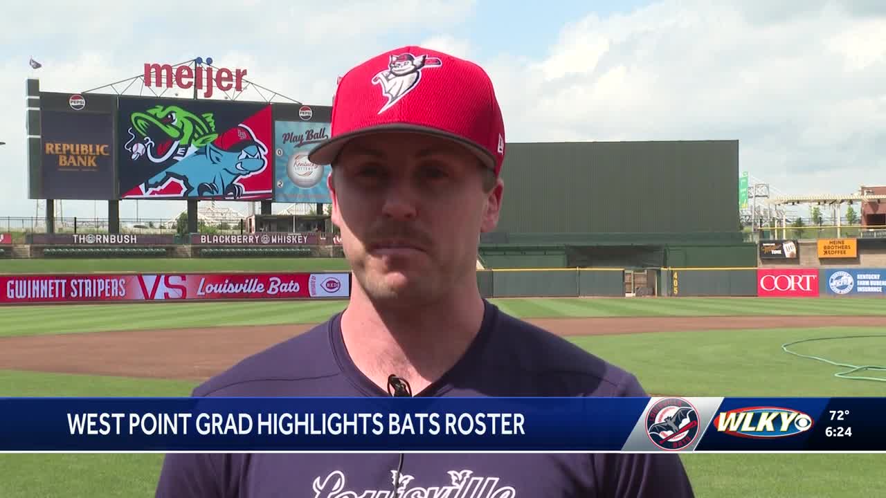 West Point graduate representing the Army while playing for Louisville Bats