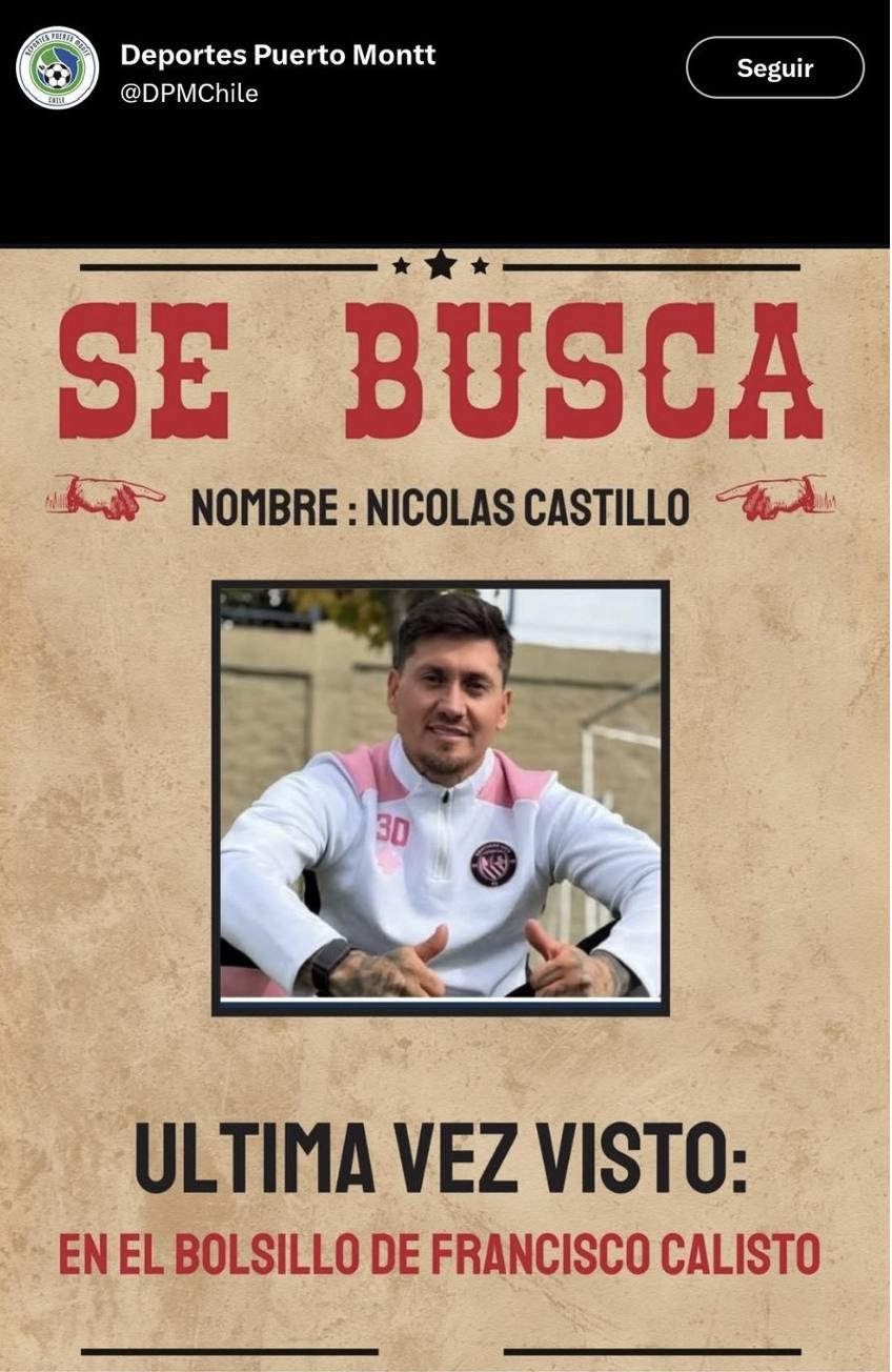 “En el bolsillo”: La brutal burla de Puerto Montt a Nicolás Castillo ...