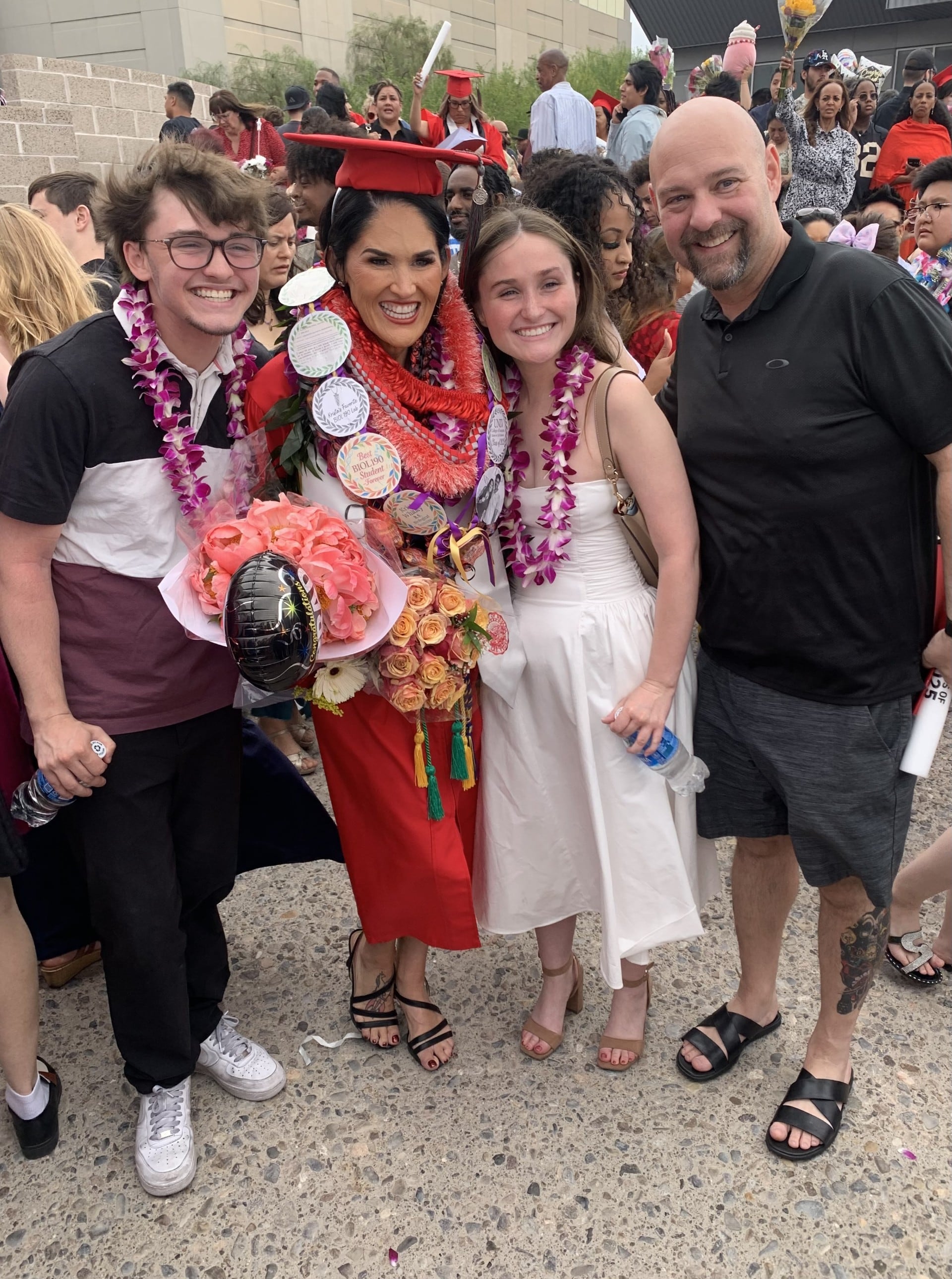 Mom of two graduates UNLV with science degree, now on path to medical ...