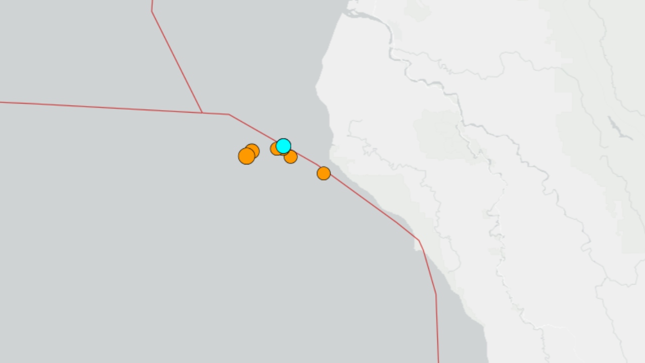Registran 6 sismos cerca de la Falla de San Andrés en California