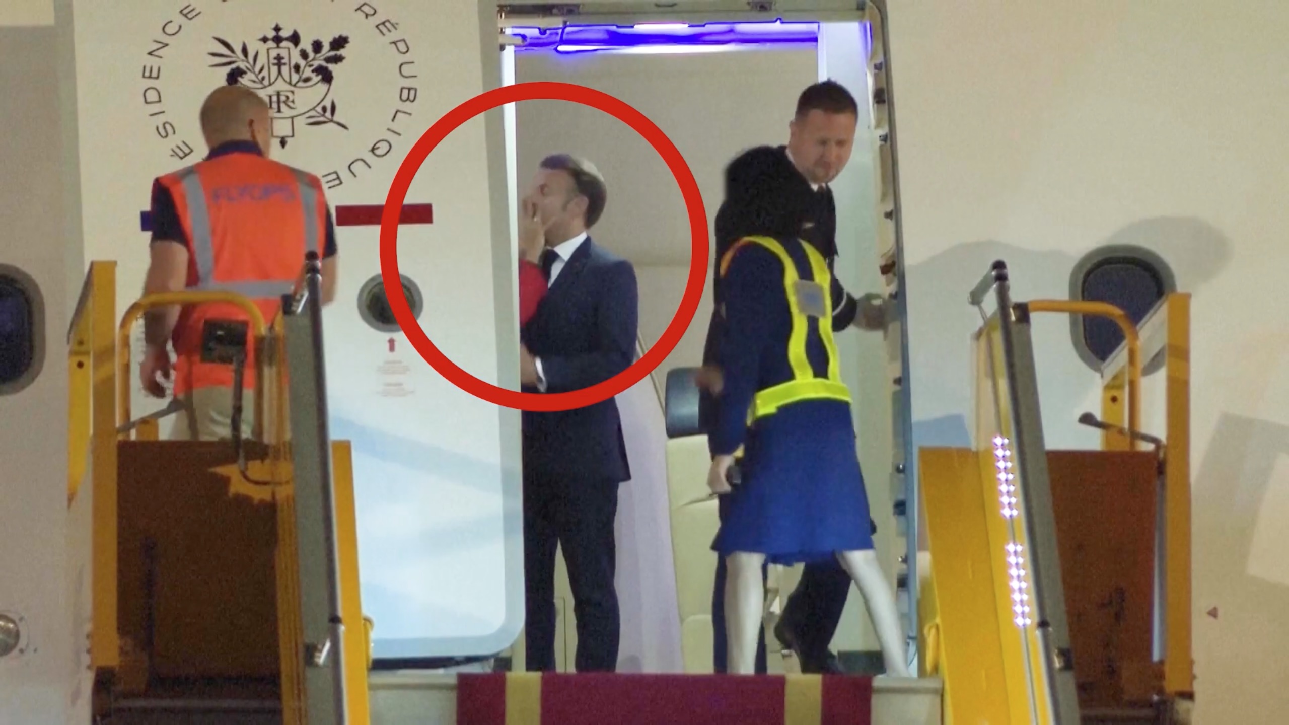 French President Macron shoved by wife Brigitte in shocking scuffle ...