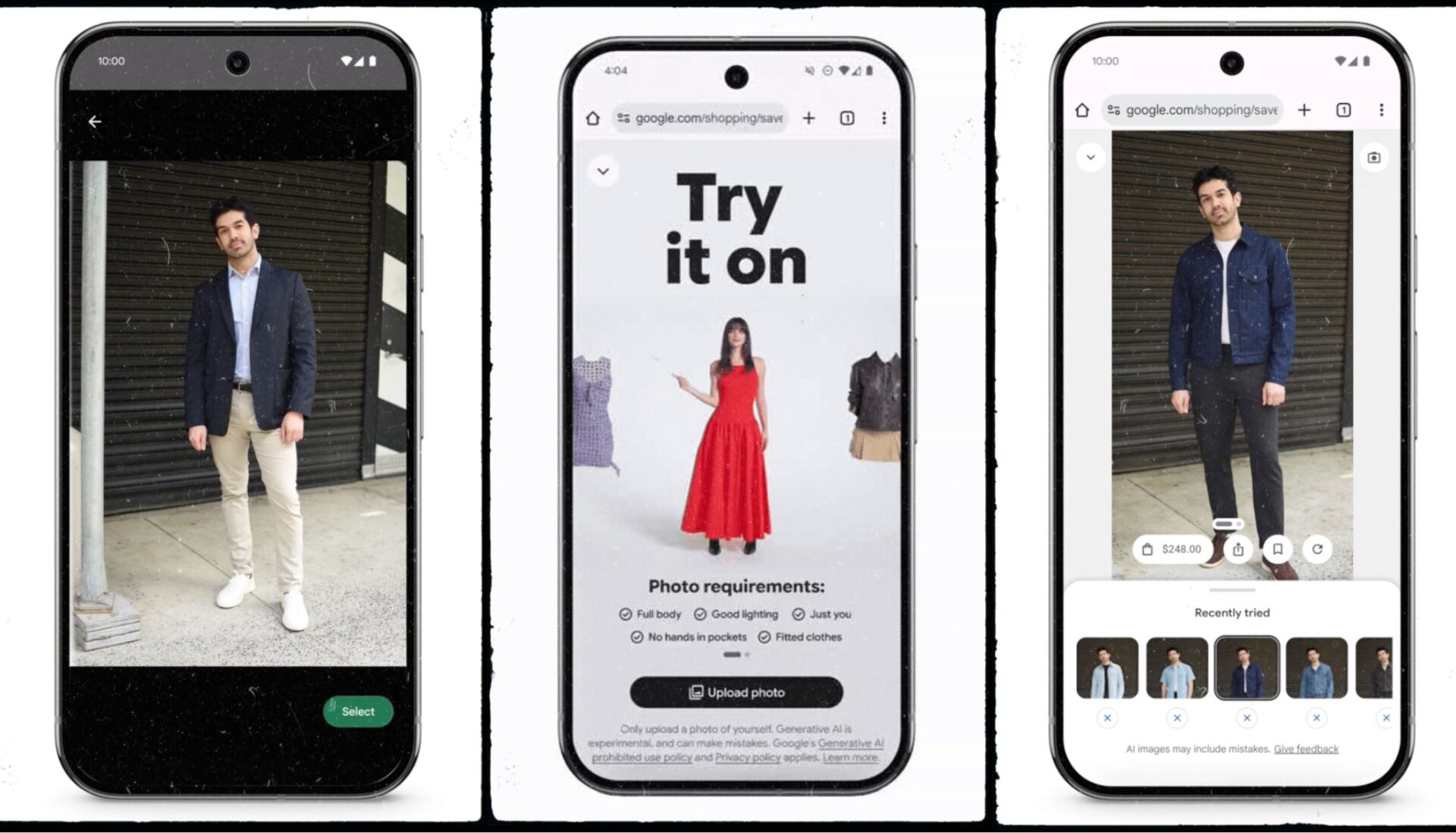 Try it on: La nueva herramienta de Google para probarse ropa virtualmente