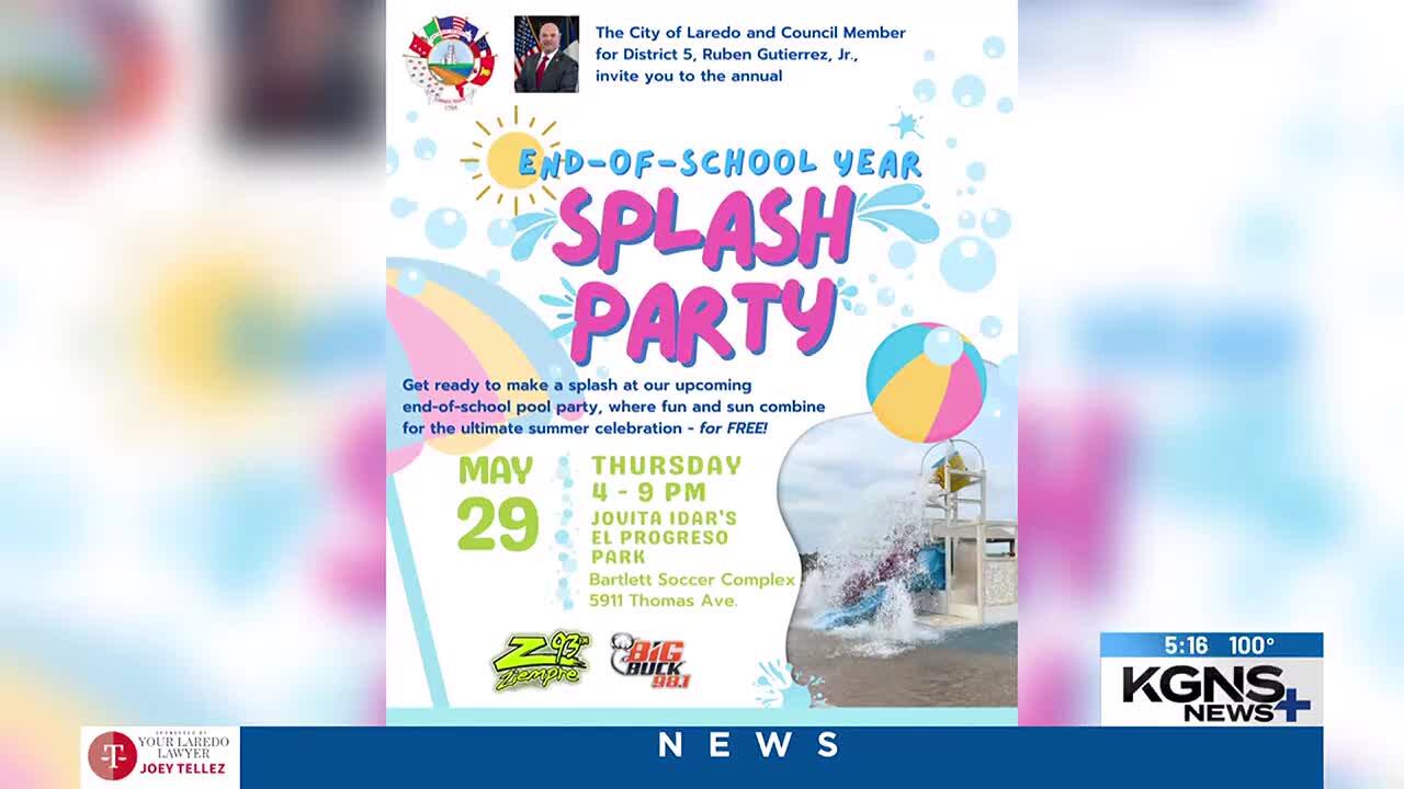 Laredo hosts free splash party to kick off summer
