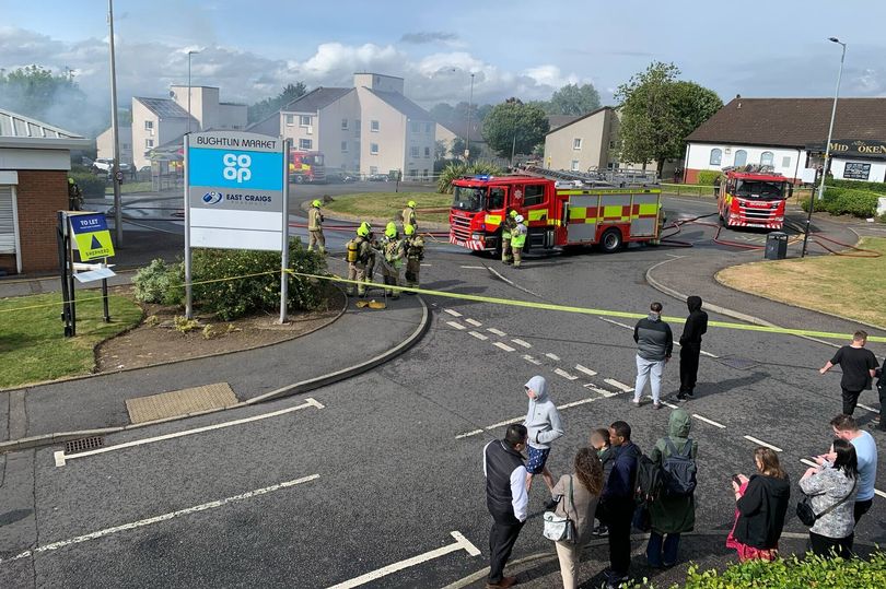 Edinburgh takeaway up in flames as emergency services race to scene