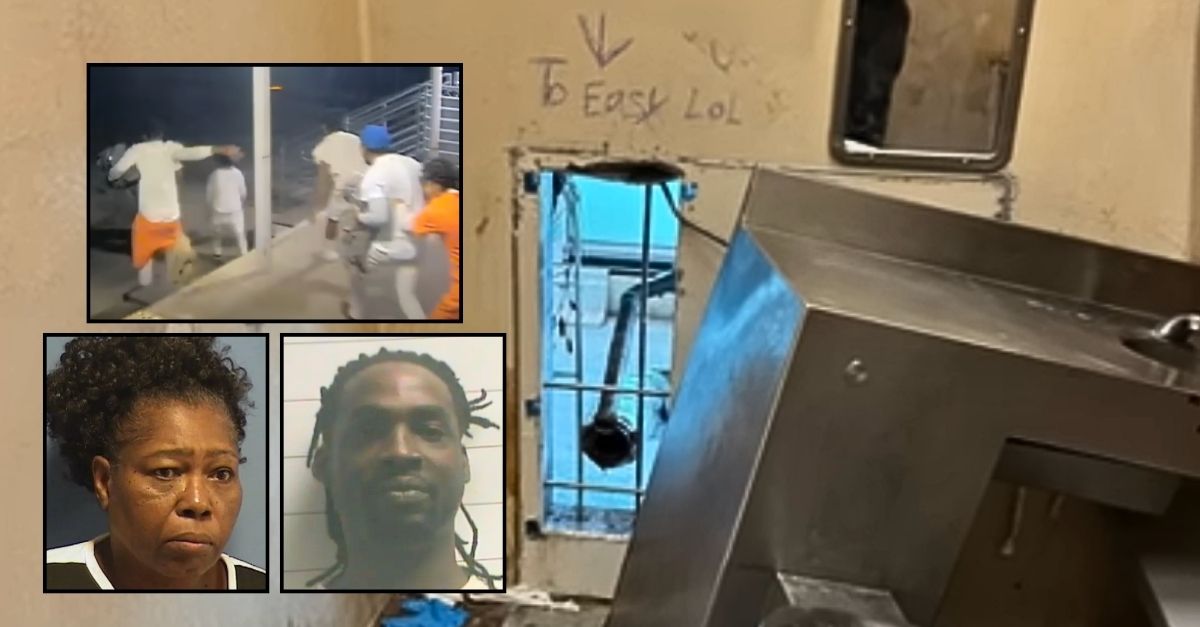 Grandma busted helping inmate involved in mass escape through hole in ...