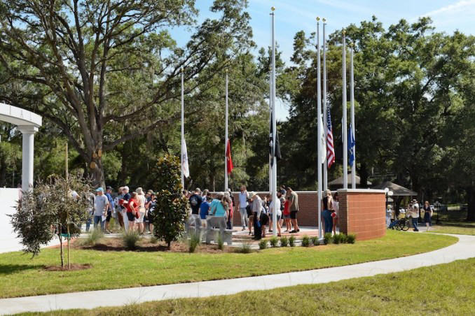 Hundreds gather for Newberry Veterans Memorial ribbon-cutting ceremony