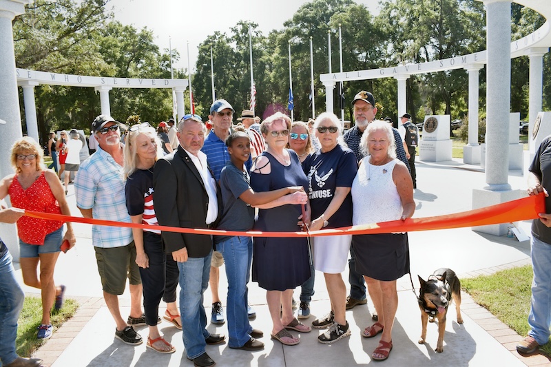 Hundreds gather for Newberry Veterans Memorial ribbon-cutting ceremony