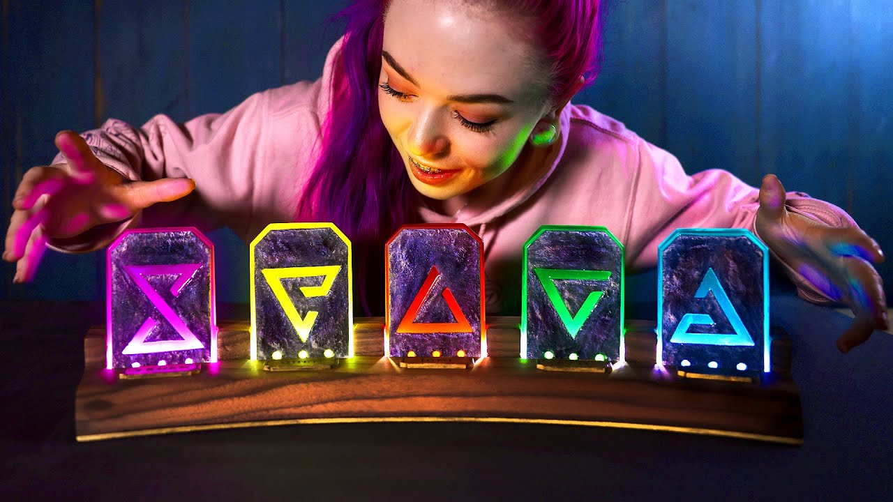 I Made Glowing Resin Runestones