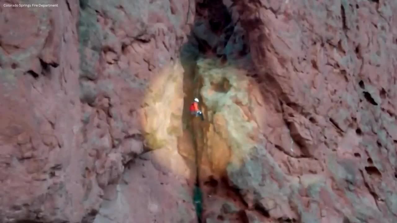 Firefighters conduct high-angle rescue to help person stuck on Garden ...