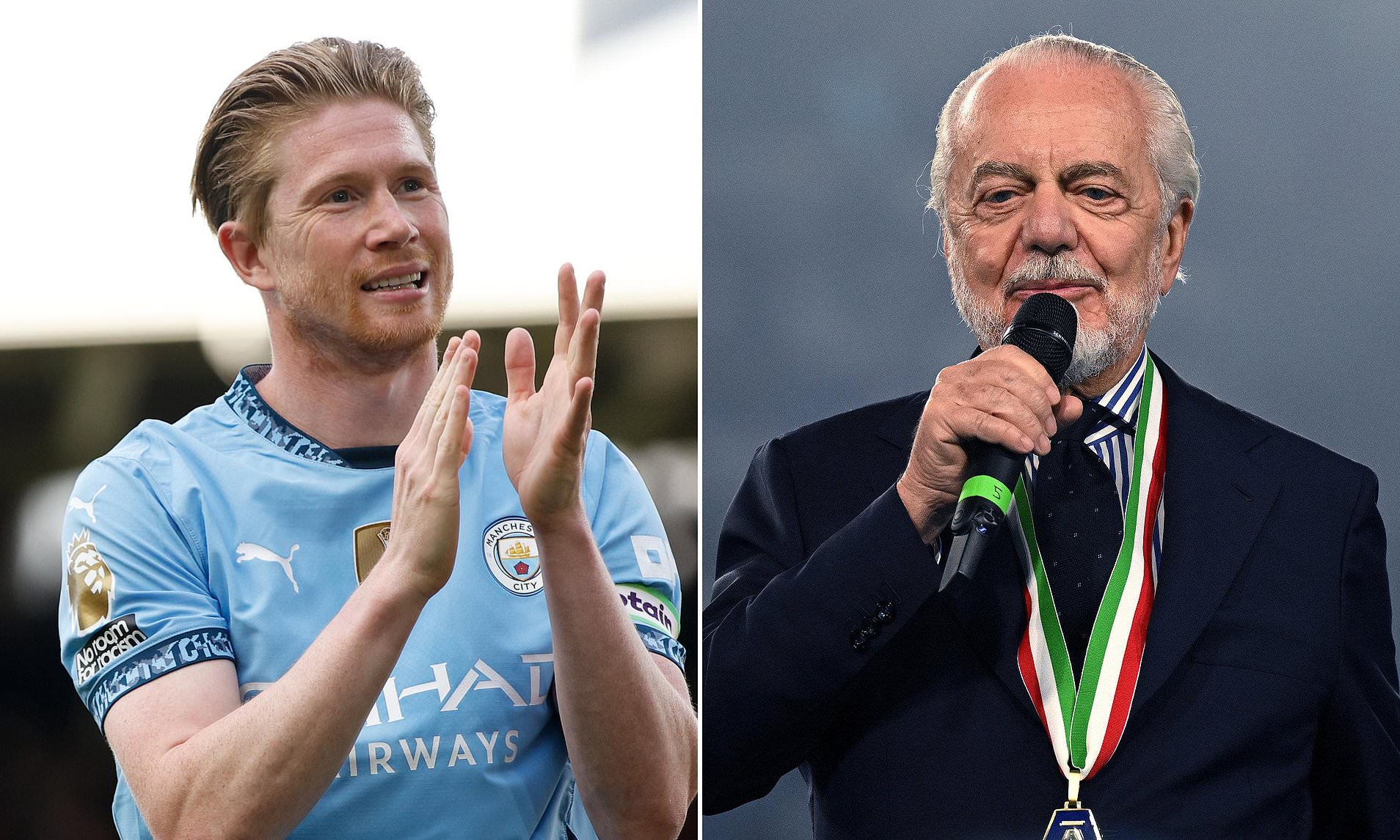 Napoli president teases Kevin de Bruyne signing from Man City - as ...