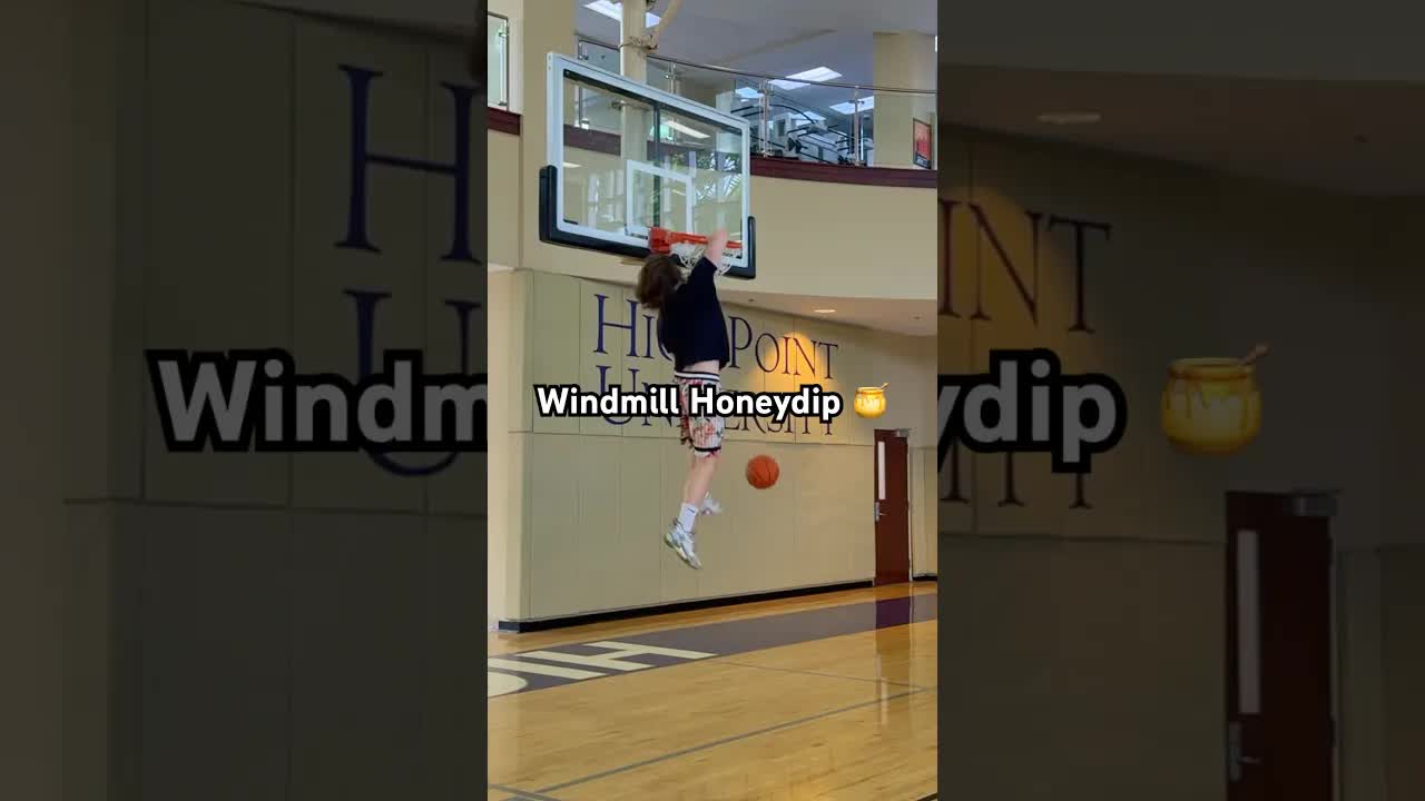 (358) windmill dunk: high point university basketball