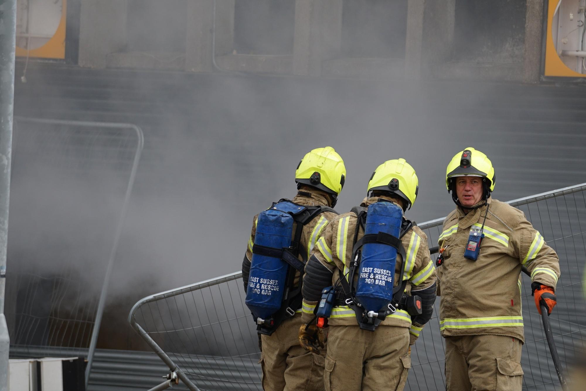 East Sussex car park on fire again, sparking emergency response