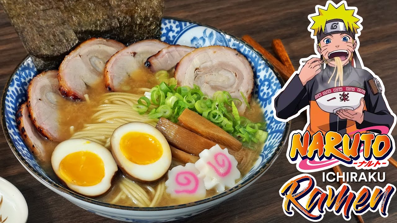I made Tonkotsu Miso ramen from Naruto