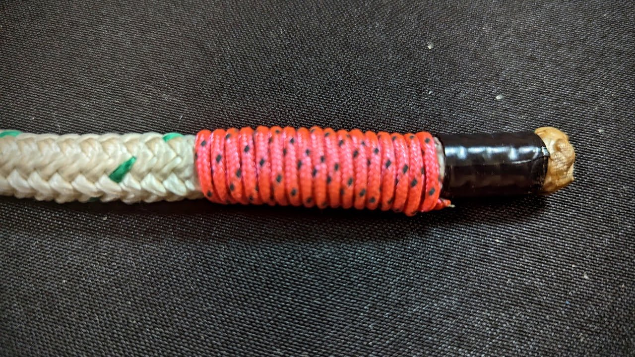 Common Whipping Technique to Secure Rope Ends