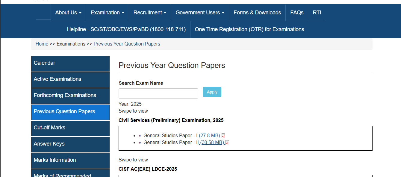 UPSC Prelims papers 2025 released at upsc.gov.in: Check direct link to ...
