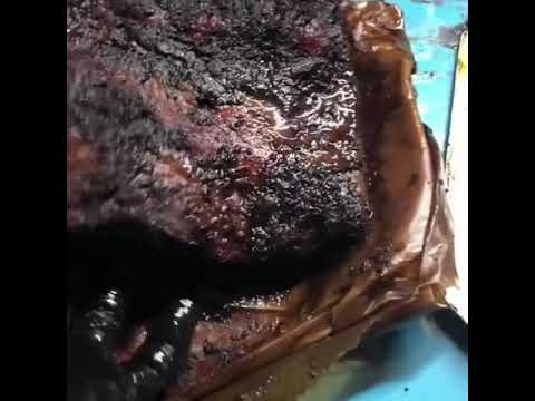 Traeger Timberline brisket jiggle highlights perfectly rendered fat