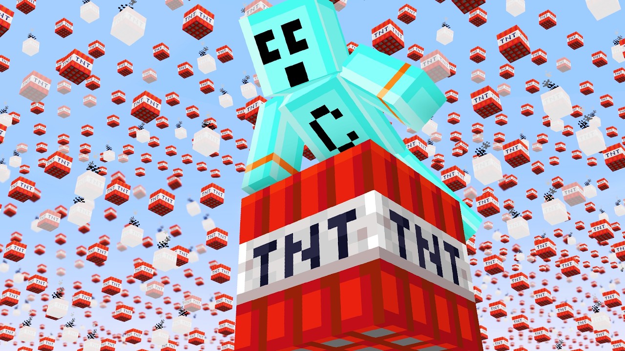 Minecraft but Only One TNT Block Exists