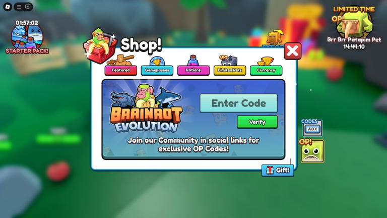 [NEW UPDATE] Brainrot Evolution Codes (September 2025)
