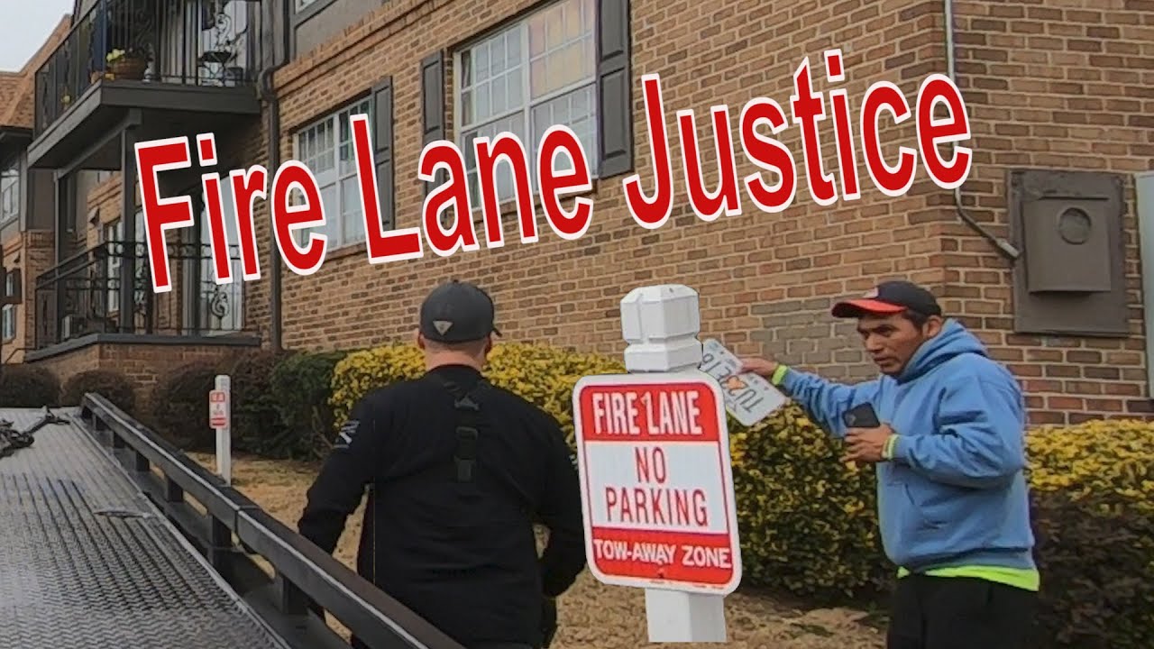 Illegally Parked Trailer Sparks Fire Lane Showdown