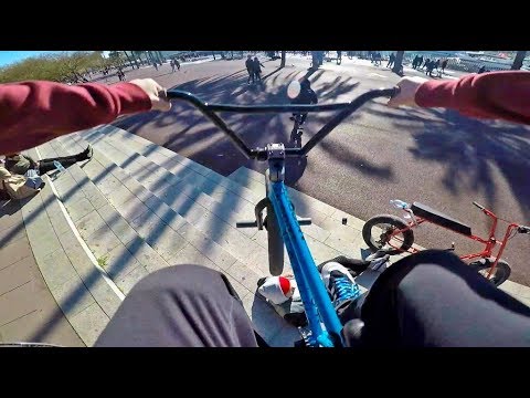 GoPro BMX Bike Riding in Barcelona, Spain!