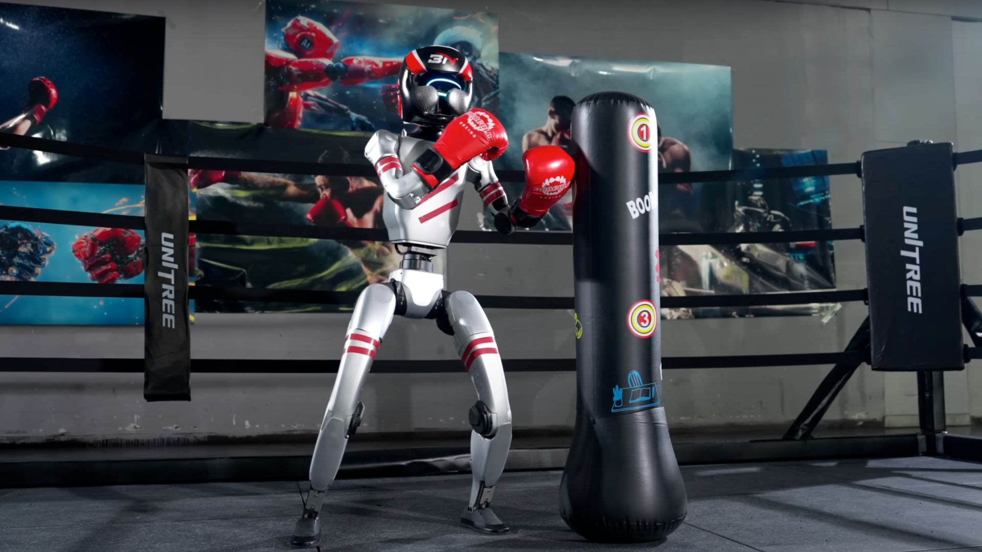 China: How world’s first humanoid robot boxing match was dominated by ...