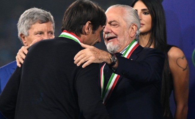 Conte voleva andare via già l'anno scorso, De Laurentiis lo convinse ...