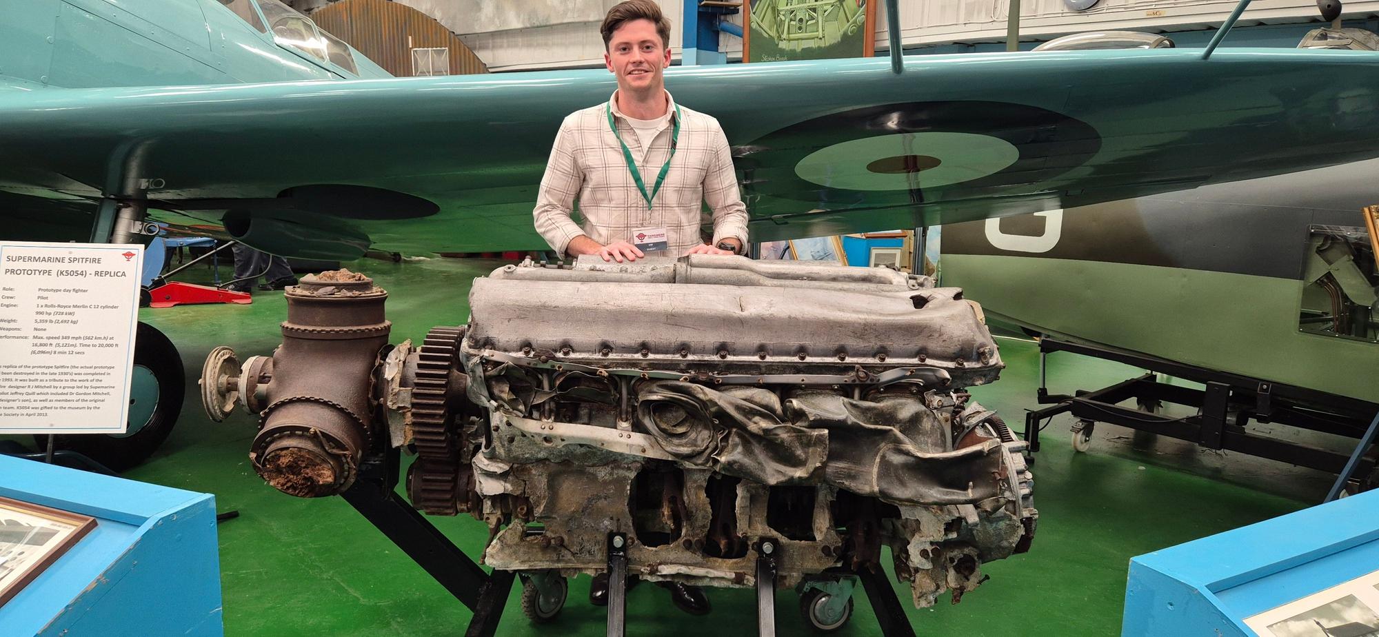Iconic Spitfire engine returns to Tangmere