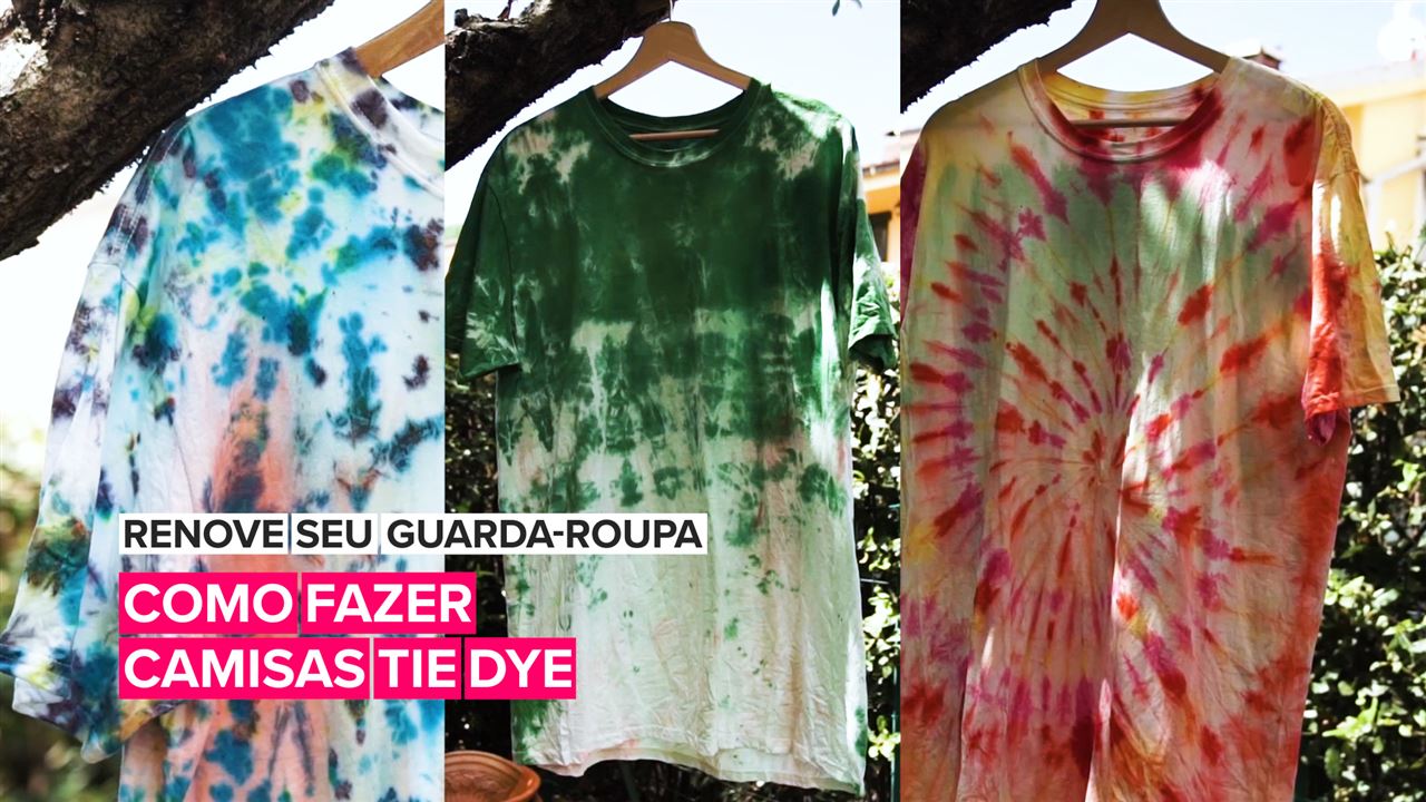 Renove seu guarda-roupa: Como fazer camisas Tie Dye