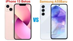 Mending Beli iPhone 13 Second atau Samsung Galaxy A55 5G Baru di Mei 2025? Mana yang Lebih Worth It?