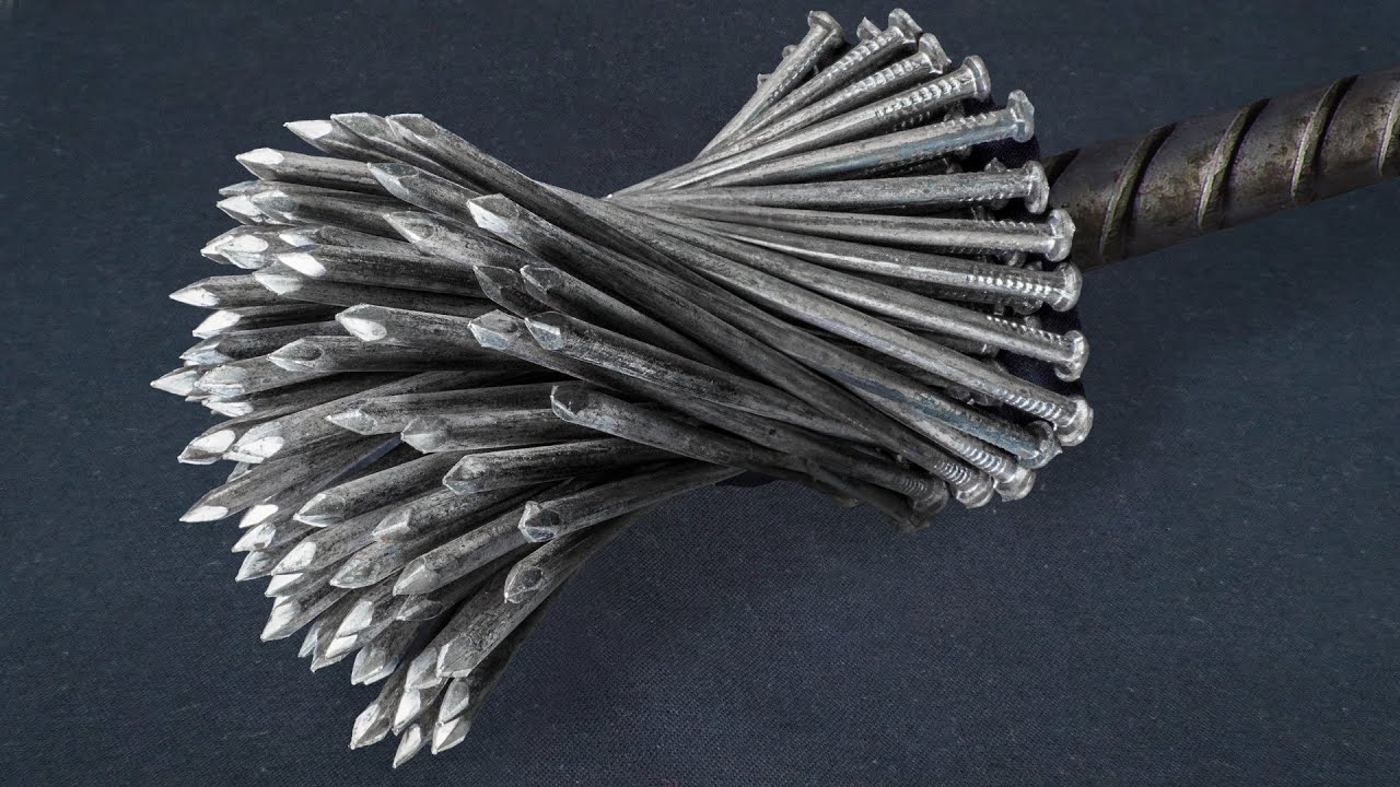 He Forged a Giant Katana from NAILS - and It’s Insanely Sharp!