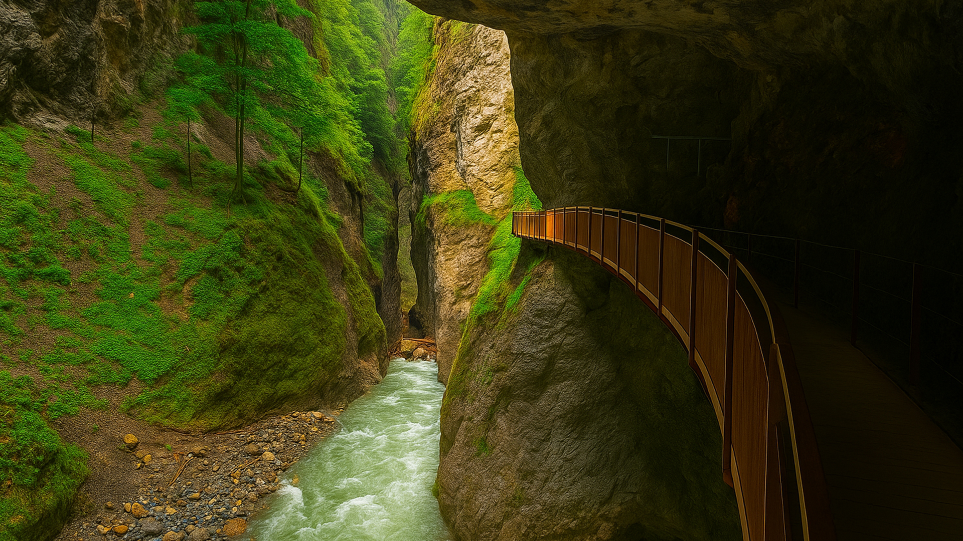Liechtensteinklamm, Austrian Alps (4K) – Gorge Hiking Experience