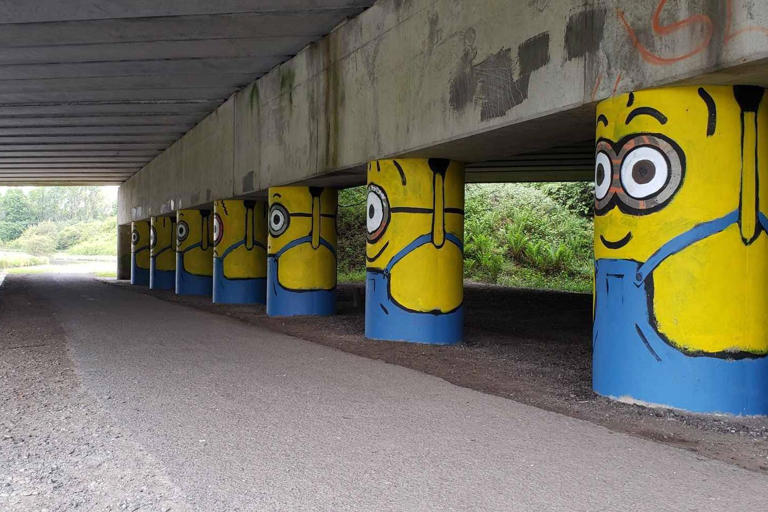 'Burnley Banksy' creates eye catching images of popular Disney 'Minions ...
