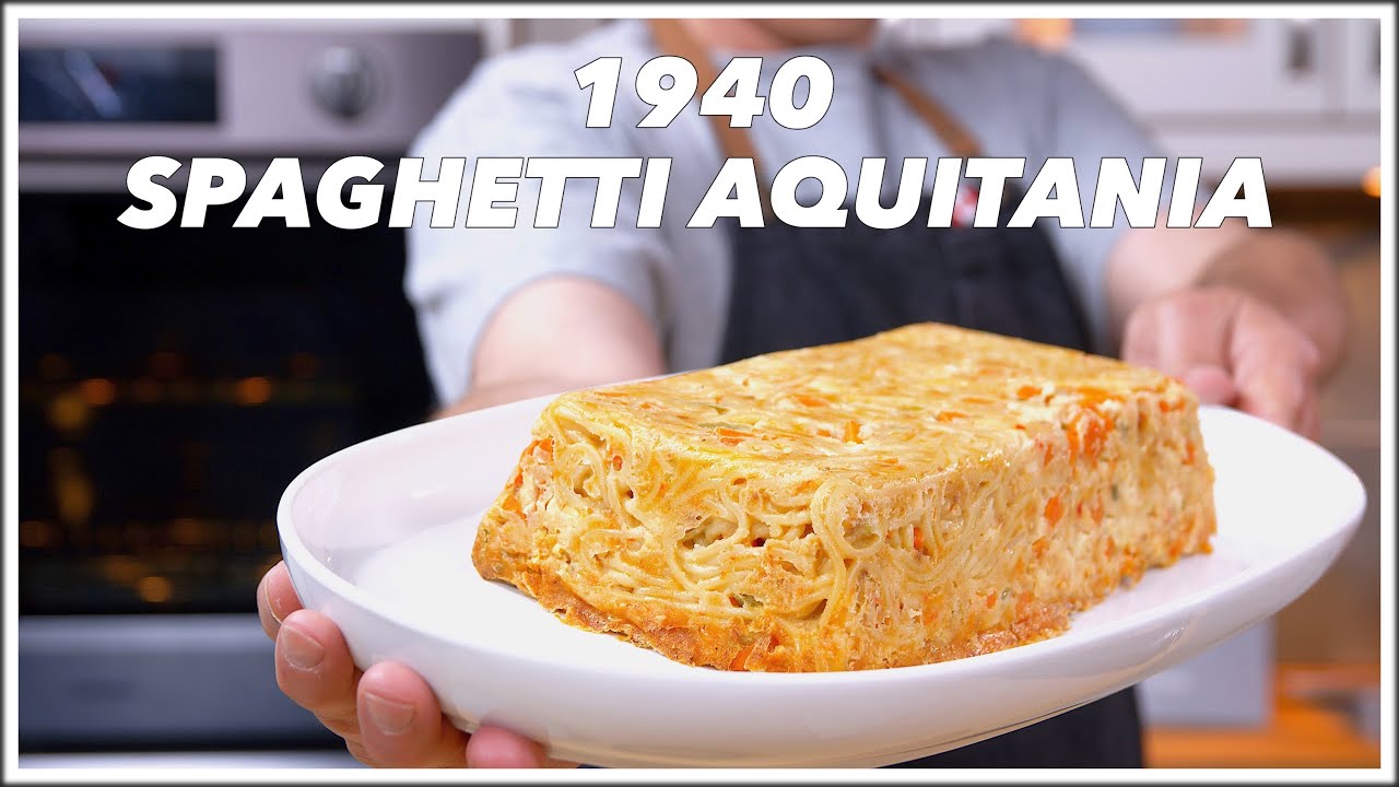 1940 Spaghetti Aquitania Recipe - Old Cookbook Show