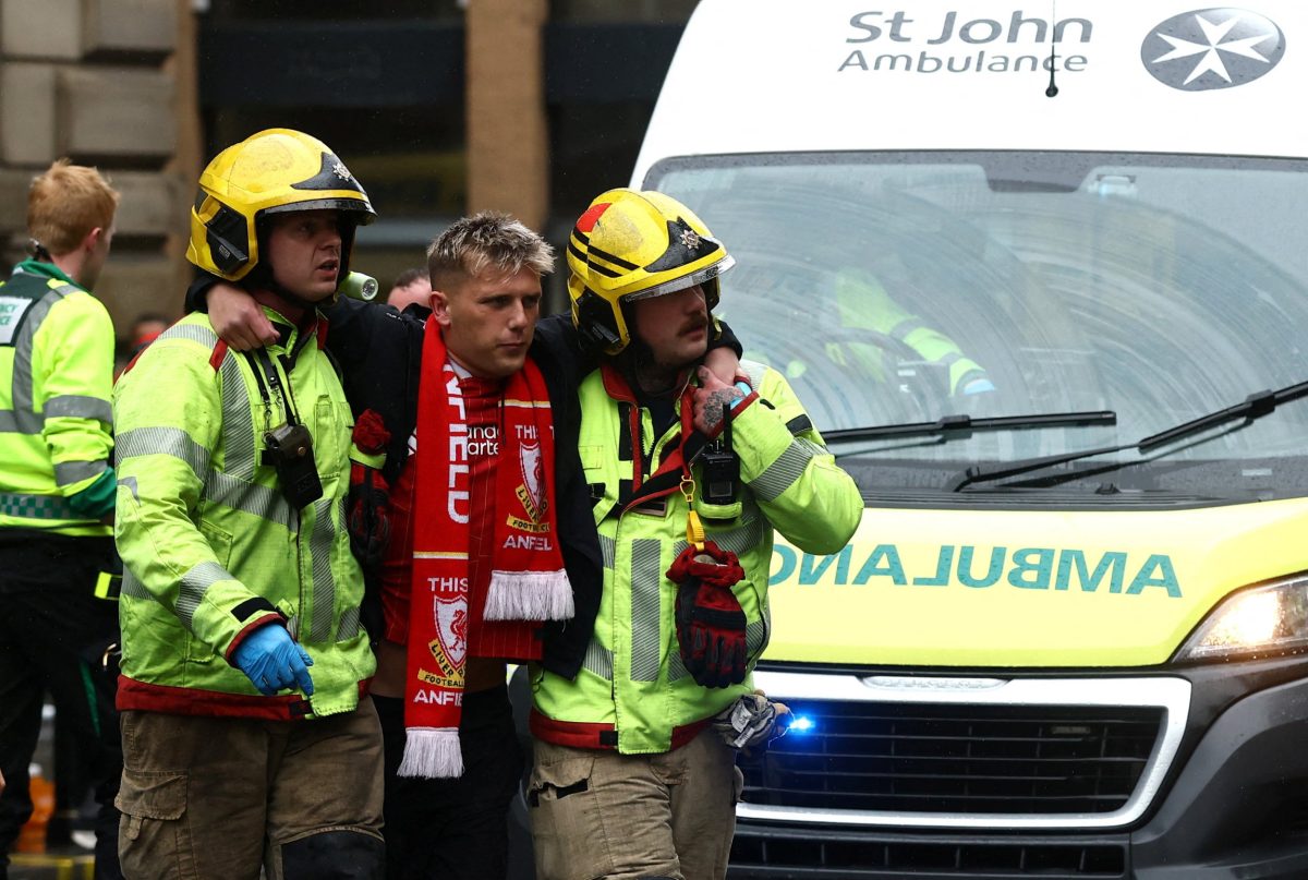 The videos that show how Liverpool victory parade turned to chaos