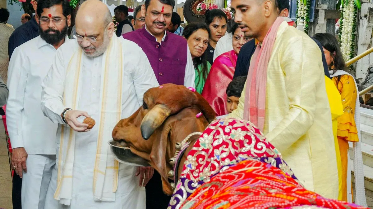 Amit Shah attends 150th anniversary celebrations of Shri Laxmi Narayan Mandir