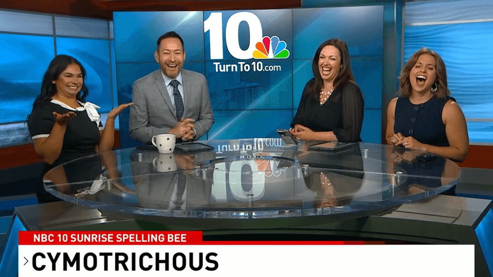 NBC 10 Sunrise team takes a spelling bee challenge