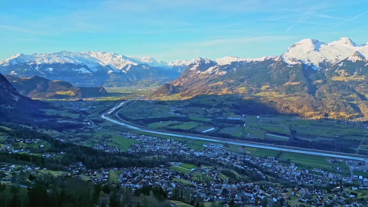 Liechtenstein from Above: A Drone's View of Alpine Splendor