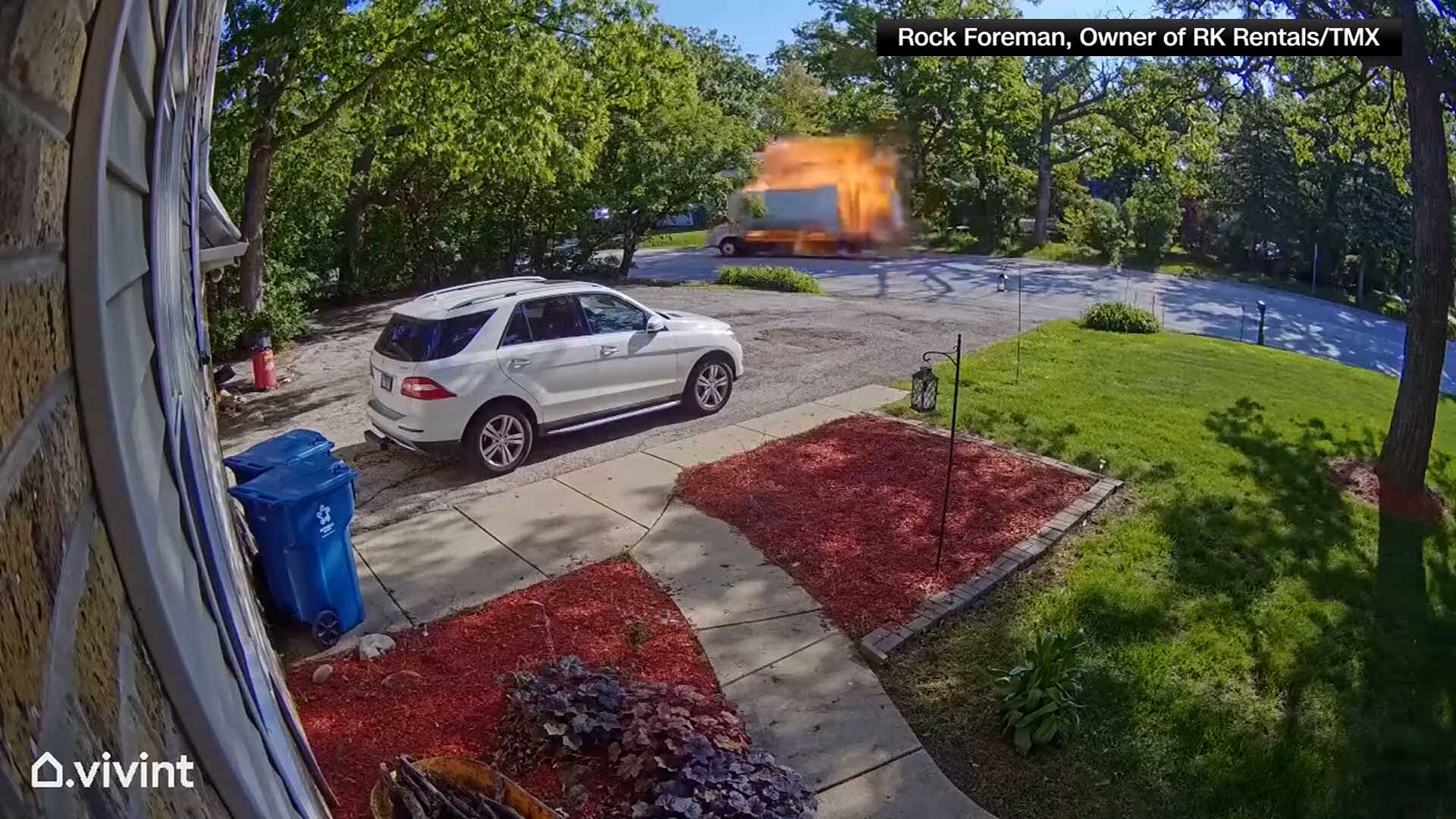 Dramatic box truck explosion caught on camera over Memorial Day weekend