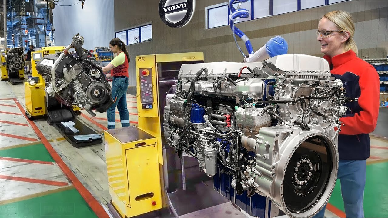 Inside Best Volvo Factory Producing Massive Powerful Truck Engines ...