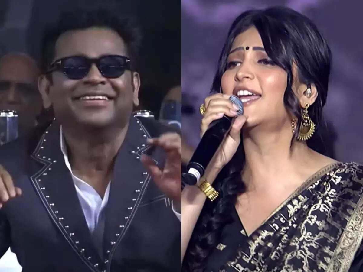 AR Rahman nearly jumps from his seat as Shruti Haasan sings electrifying live version of ...