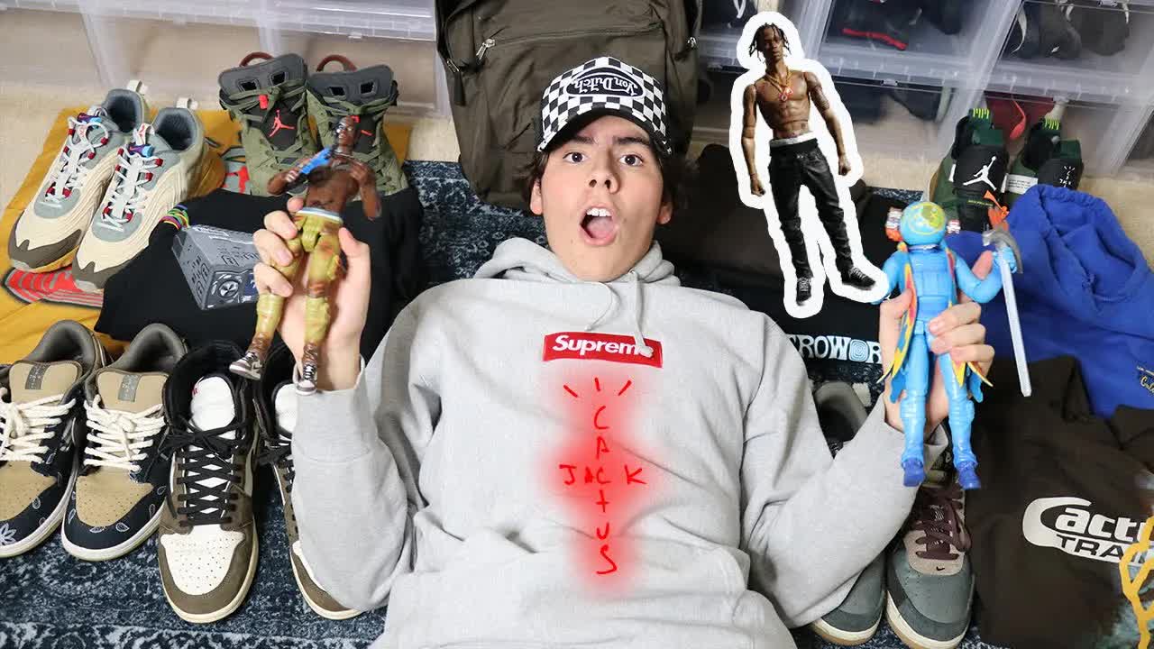 19 YEAR OLD SHOWS OFF INSANE $50,000 TRAVIS SCOTT COLLECTION (FULL ...