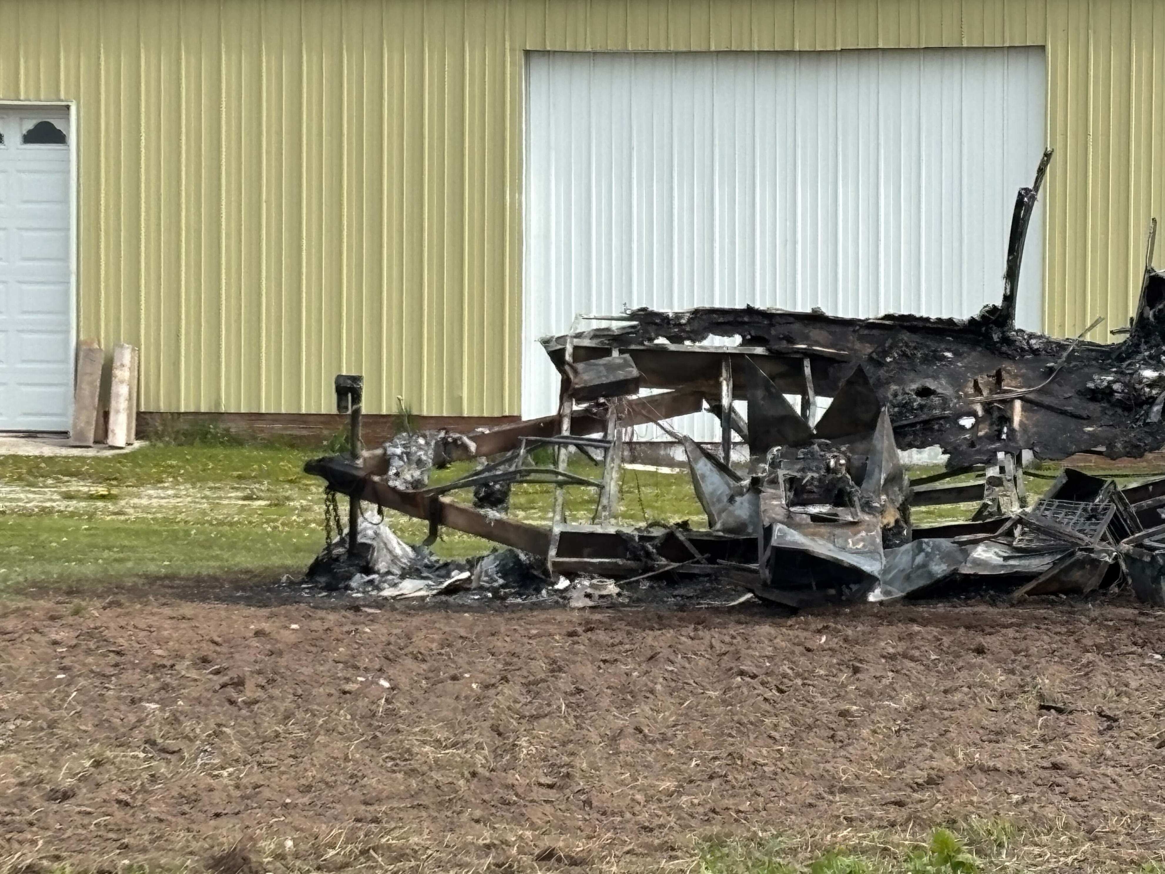 Cellcom calls to 911 fail as camper burns in overnight fire near Algoma
