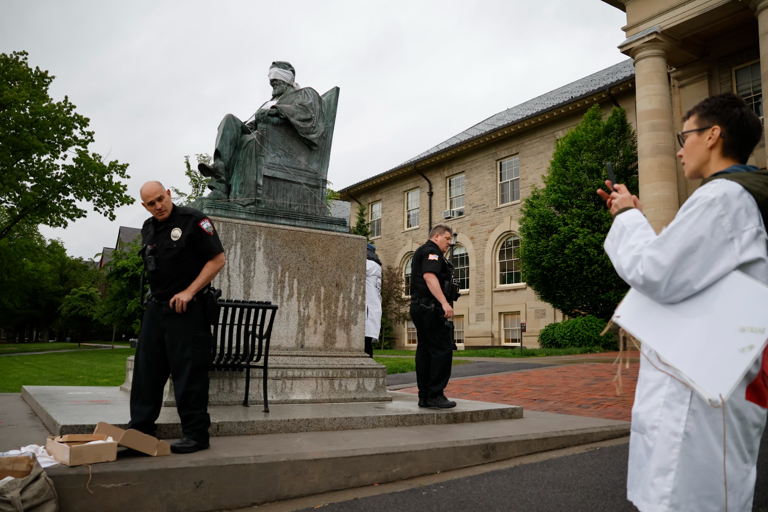 Environmental protest during Cornell graduation cut short by university ...