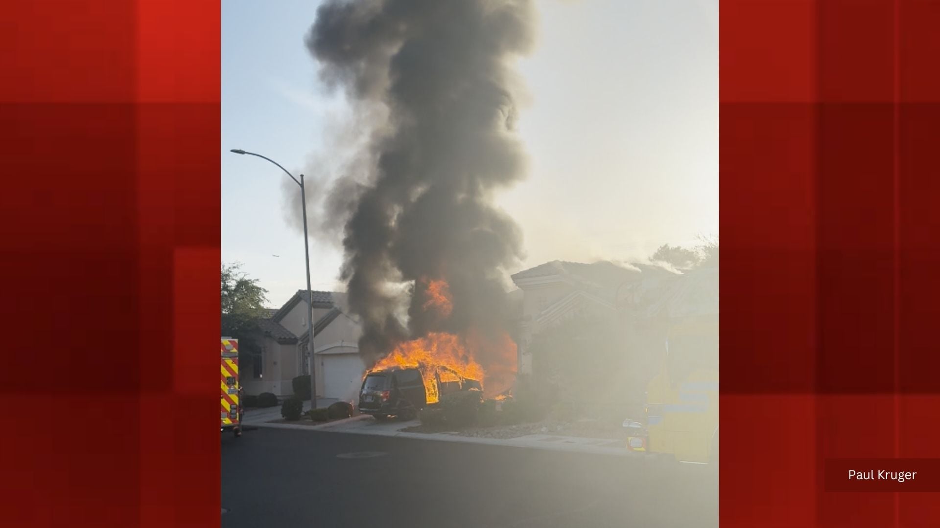 WATCH: Firefighters respond to southwest Las Vegas house fire