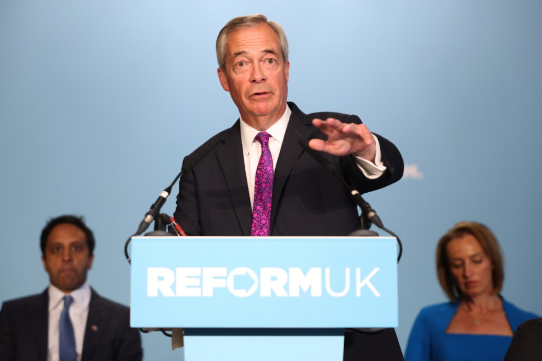 Reform UK has overthrown Tories as main opposition party, Farage says