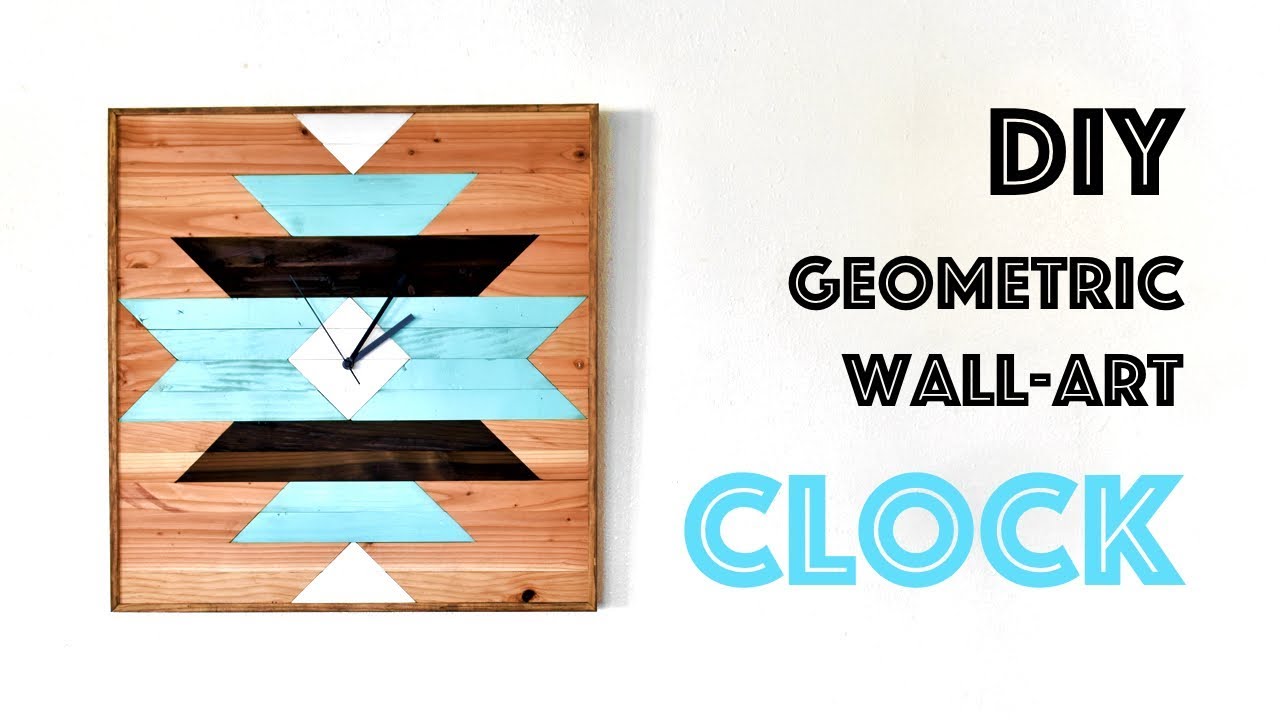 How to Build an Easy Geometric Wall Clock with 2x4's