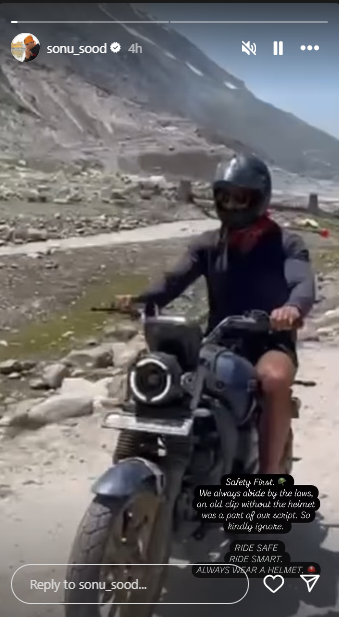 Sonu Sood issues clarification for riding bike without a helmet after ...